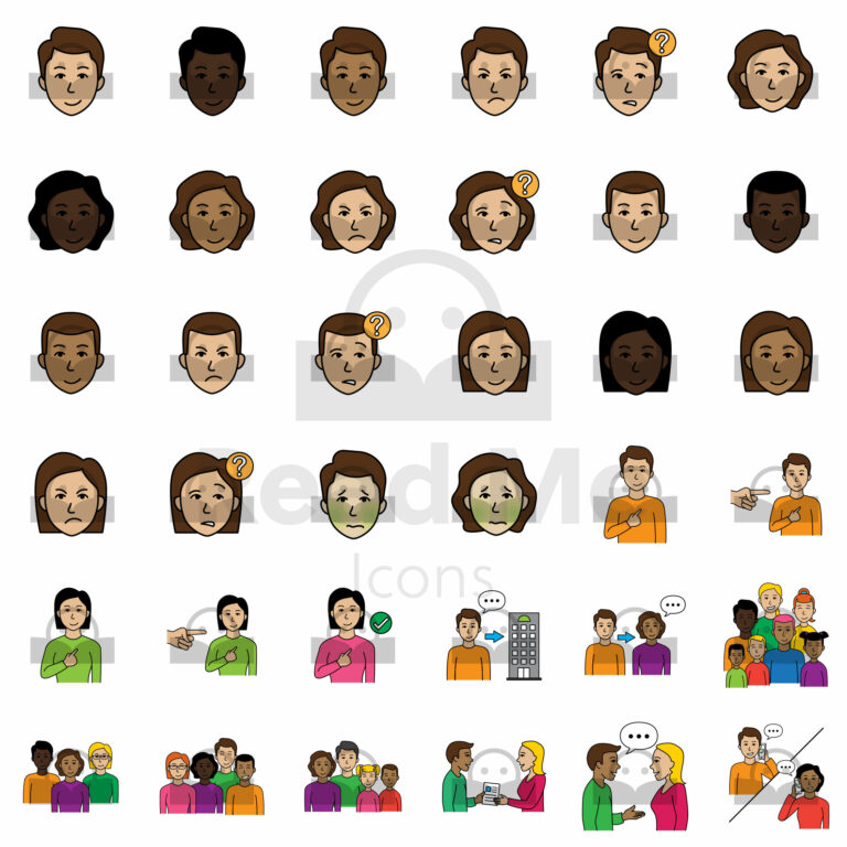 Read Me Icons - Instant Download Easy Read Accessible Icons